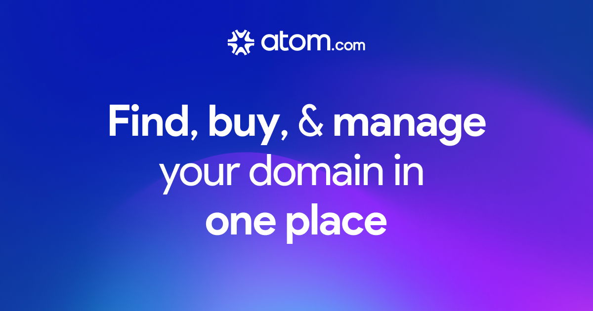 Transfer Your Domain to Atom