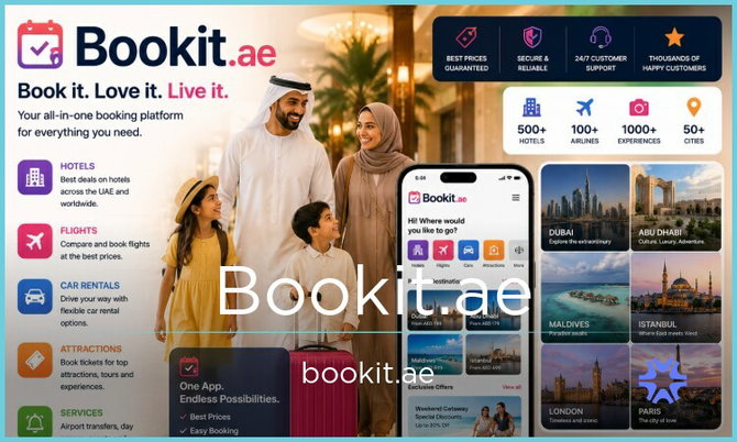 BookIt.ae — Premium Domain For Sale | Atom