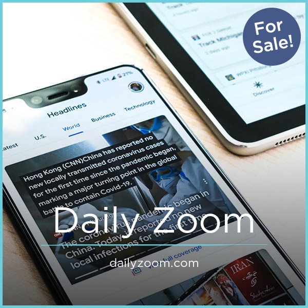 DailyZoom.com — Premium Domain For Sale | Atom