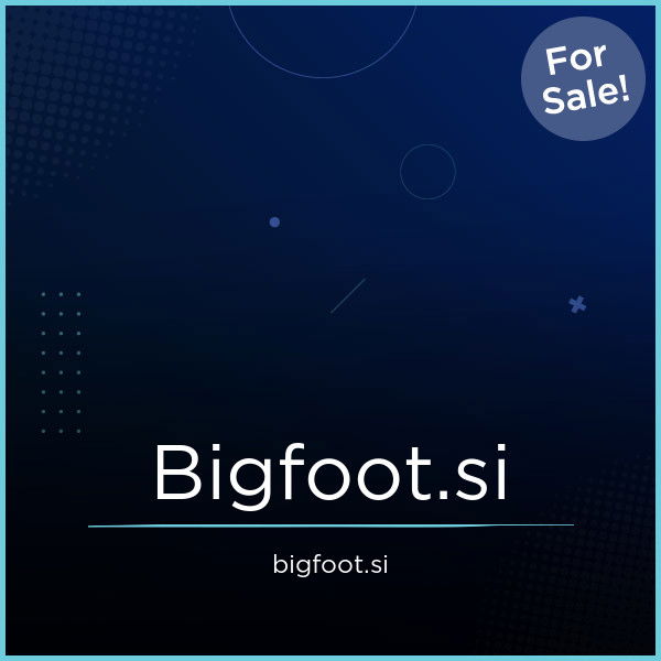 BigFoot.si — Premium Domain For Sale | Atom