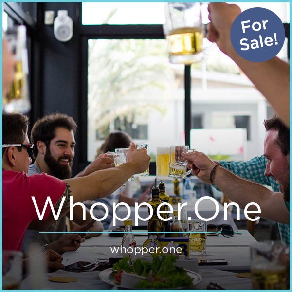 Whopper.One: The domain name Whopper.One is for sale