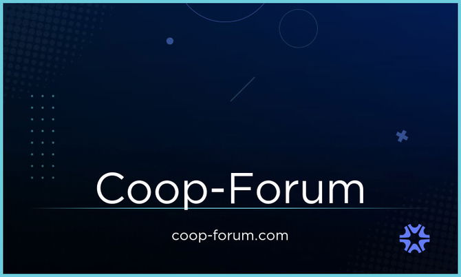 Coop-Forum: The domain name Coop-Forum.com is for sale