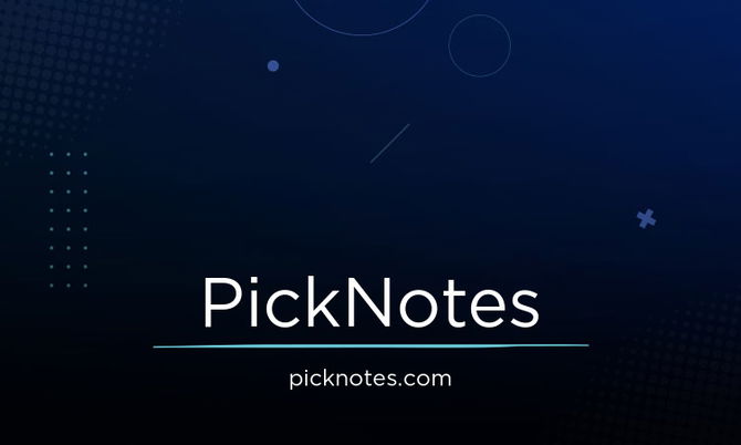 PickNotes.com — Premium Domain For Sale | Atom