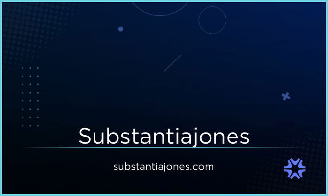 substantiajones: The domain name substantiajones.com is for sale