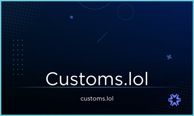 Customs.Lol — Premium Domain For Sale | Atom