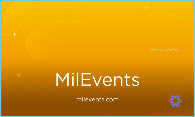 MilEvents: The domain name MilEvents.com is for sale