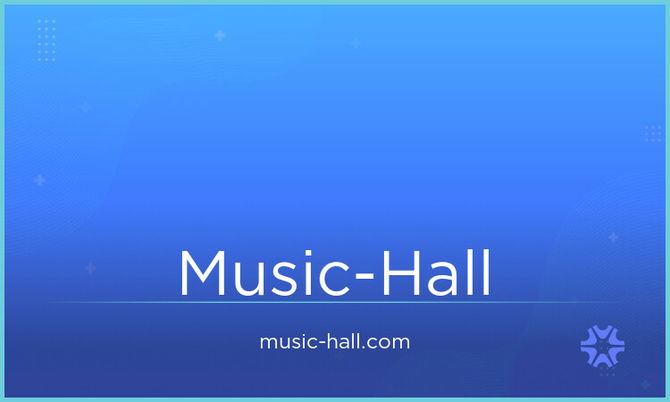 Music-Hall: The domain name Music-Hall.com is for sale