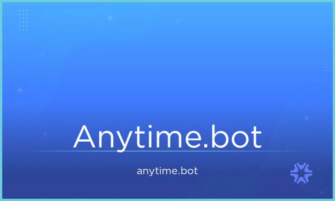 Anytime.bot — Premium Domain For Sale | Atom