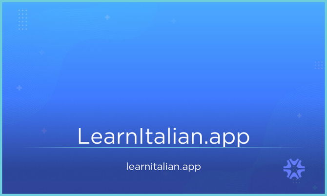 LearnItalian.app: The domain name LearnItalian.app is for sale