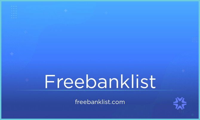 FreeBankList.com — Premium Domain For Sale | Atom