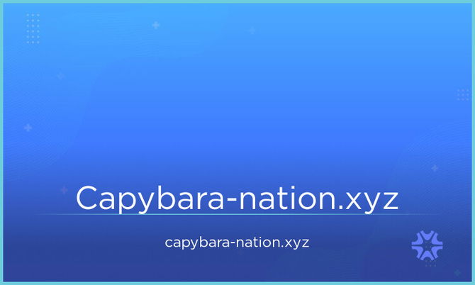 capybara-nation.xyz: The domain name capybara-nation.xyz is for sale