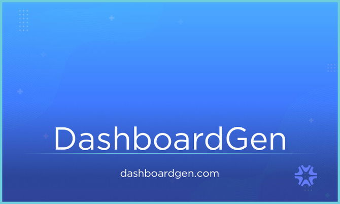 DashboardGen: The domain name DashboardGen.com is for sale