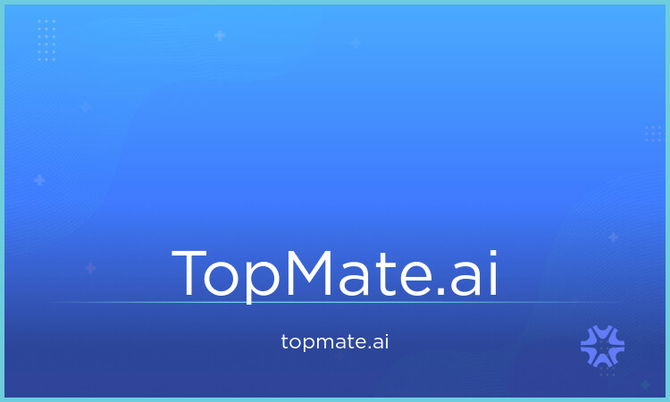 TopMate.ai: The domain name TopMate.ai is for sale