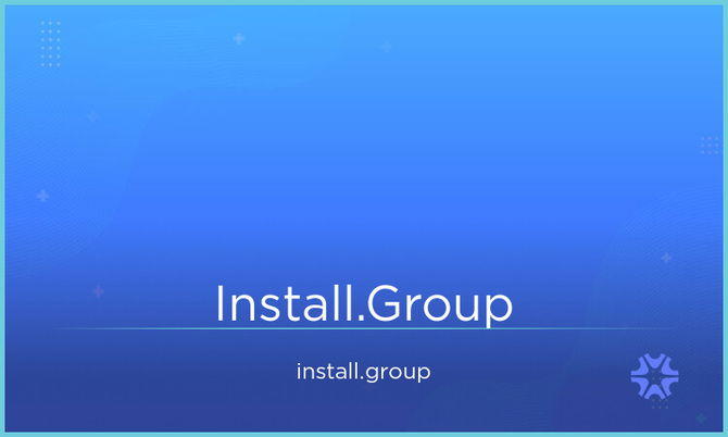 Install.Group: The domain name Install.Group is for sale