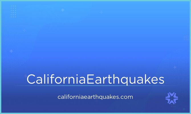 CaliforniaEarthquakes: The domain name CaliforniaEarthquakes.com is for ...