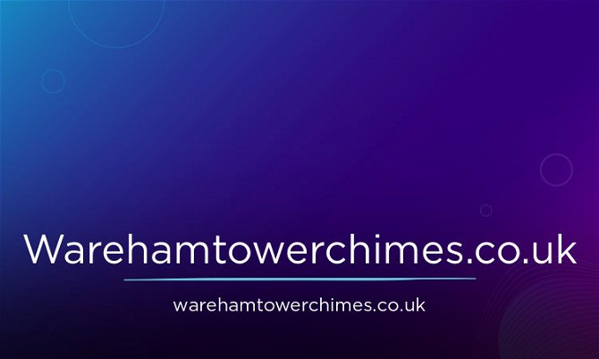 WarehamTowerChimes.co.uk is for sale