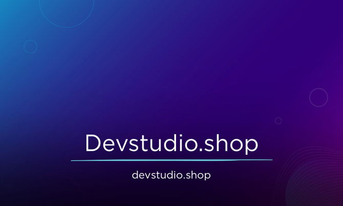 devstudio.shop — Premium Domain For Sale | Atom