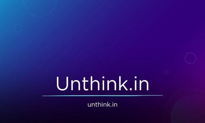 Unthink.in: The domain name Unthink.in is for sale