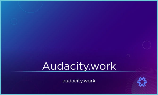 Audacity.Work — Premium Domain For Sale | Atom