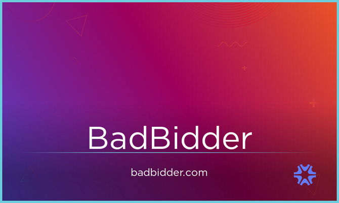 BadBidder: The domain name BadBidder.com is for sale