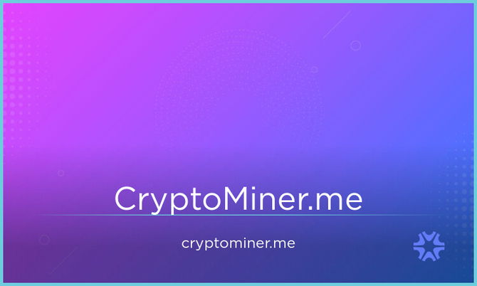 CryptoMiner.me: The domain name CryptoMiner.me is for sale