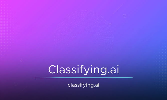 Classifying.AI is for sale