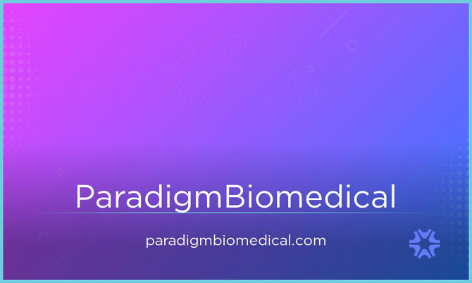 ParadigmBiomedical: The domain name ParadigmBiomedical.com is for sale
