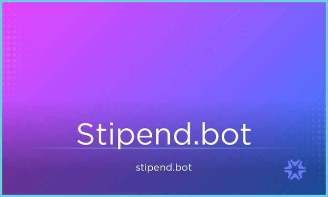 Stipend.bot: The domain name Stipend.bot is for sale