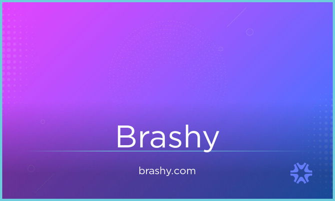Brashy: The domain name Brashy.com is for sale