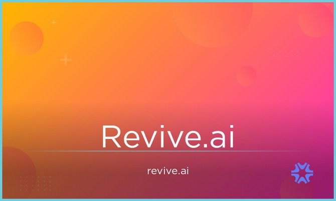 Revive.ai: The domain name Revive.ai is for sale