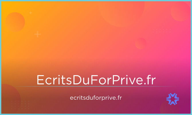 EcritsDuForPrive.fr — Premium Domain For Sale | Atom
