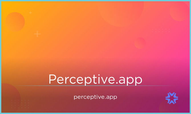 Perceptive.app: The domain name Perceptive.app is for sale