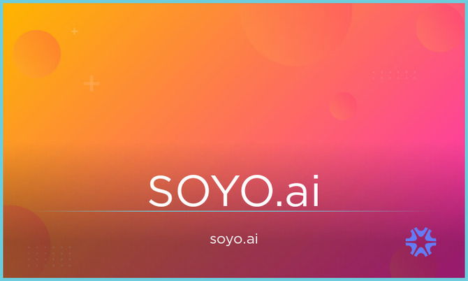 SOYO.ai: The domain name SOYO.ai is for sale