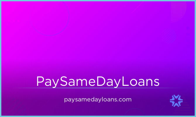 PaySameDayLoans: The domain name PaySameDayLoans.com is for sale