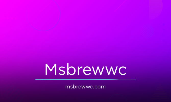 MSBrewWC: The domain name MSBrewWC.com is for sale