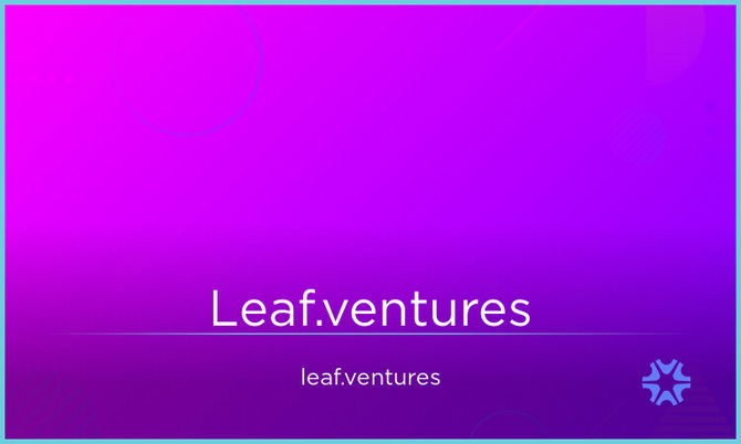 leaf.ventures: The domain name leaf.ventures is for sale