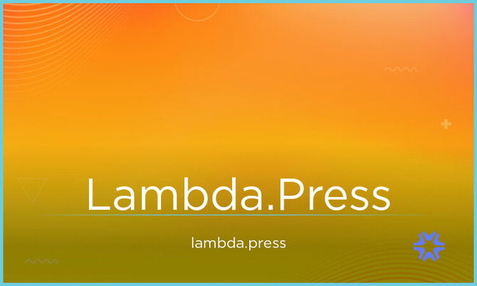 Lambda.Press: The domain name Lambda.Press is for sale