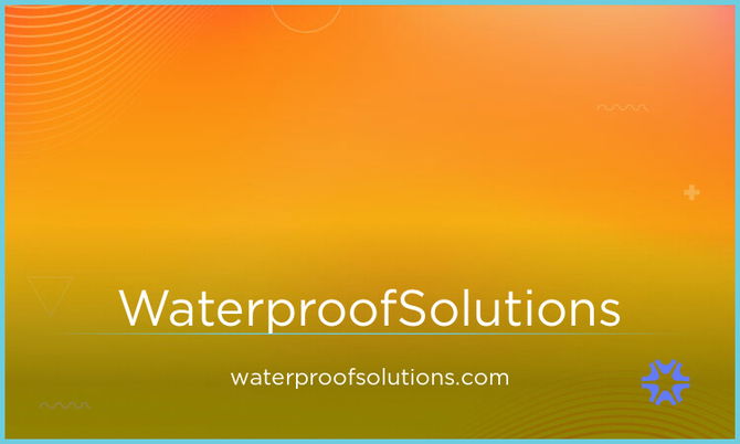 WaterproofSolutions: The domain name WaterproofSolutions.com is for sale