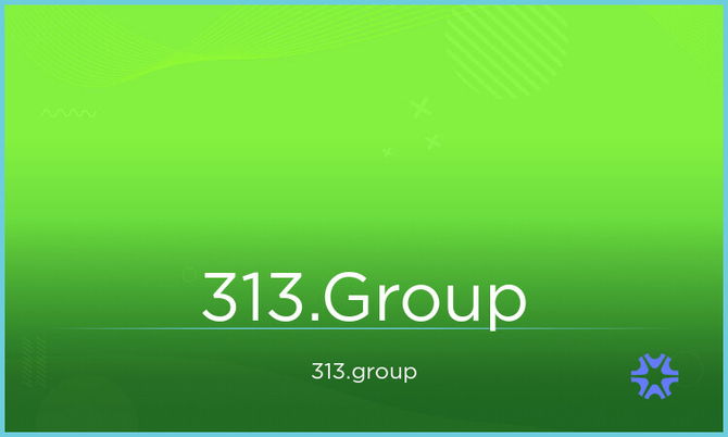 313.Group: The domain name 313.Group is for sale