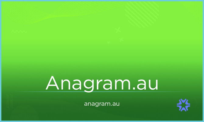 Anagram.au: The domain name Anagram.au is for sale