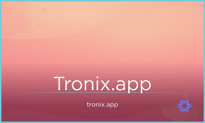 Tronix.app — Premium Domain For Sale | Atom