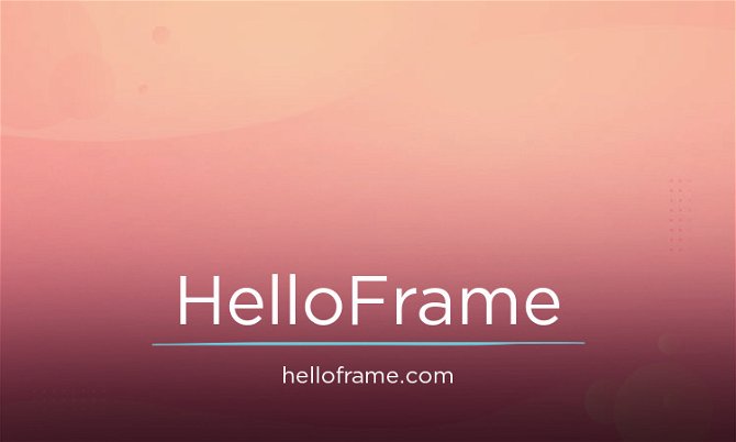 HelloFrame.com is for sale
