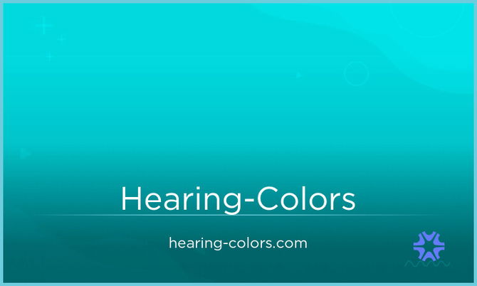 Hearing-Colors: The domain name Hearing-Colors.com is for sale