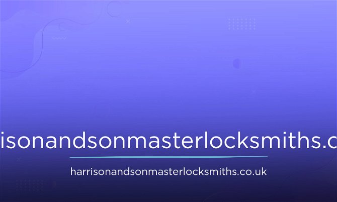 HarrisonAndSonMasterLocksmiths.co.uk is for sale