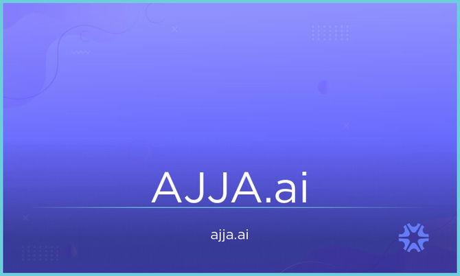 AJJA.ai: The domain name AJJA.ai is for sale