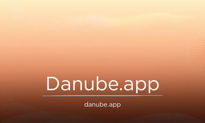 Danube.app — Premium Domain For Sale | Atom