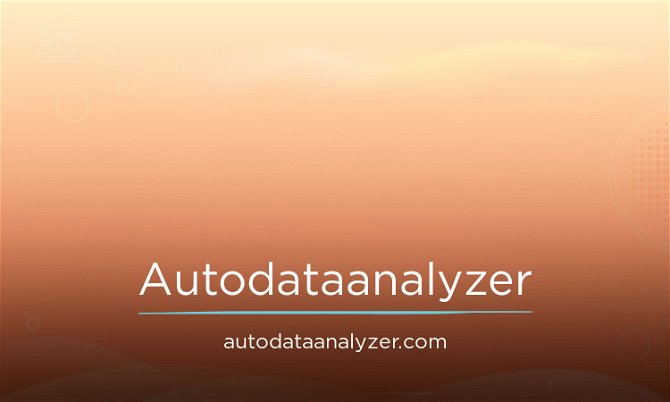 AutoDataAnalyzer.com is for sale