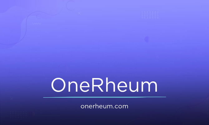 OneRheum: The domain name OneRheum.com is for sale