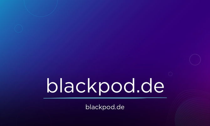 BlackPod.de — Premium Domain For Sale | Atom